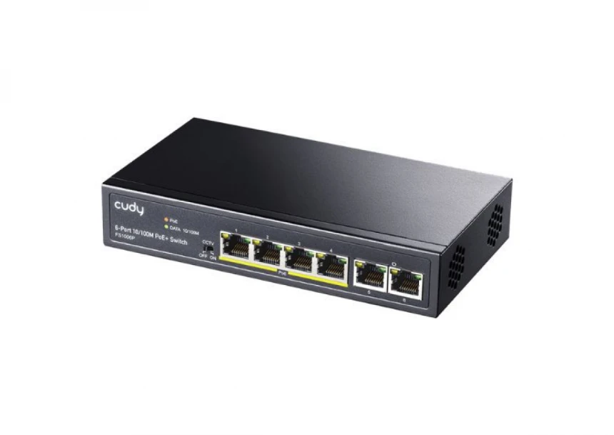 Switch Cudy FS1006P PoE+ 4-port