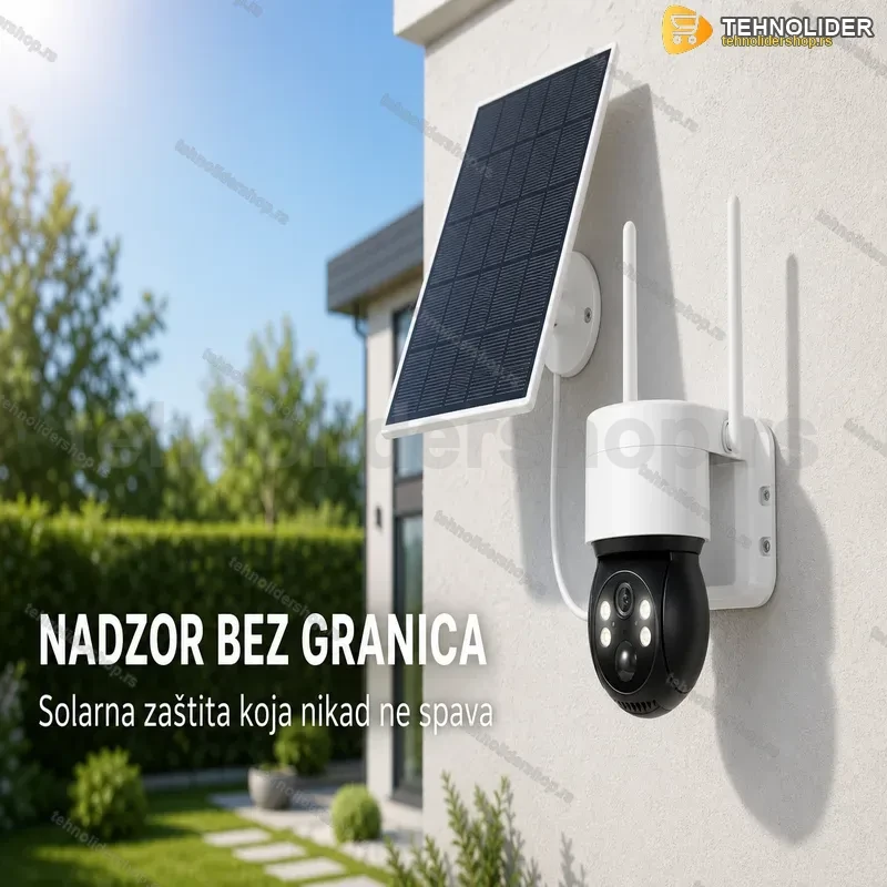 IP WiFi PTZ Kamera sa Solarnim Panelom 3MP
