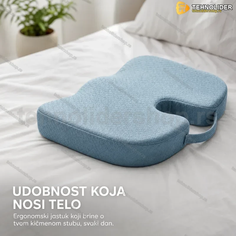 BAMBOO JASTUK Ergonomski jastuk za sedenje od bambusa