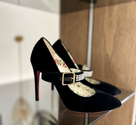 GUCCI Sylvie Velvet Mary Jane salonke – 37.5