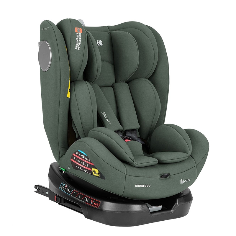 KIKKA BOO I-MOOVE 2 ISOFIX I-SIZE AUTO SEDIŠTE 40-150CM ARMY GREEN