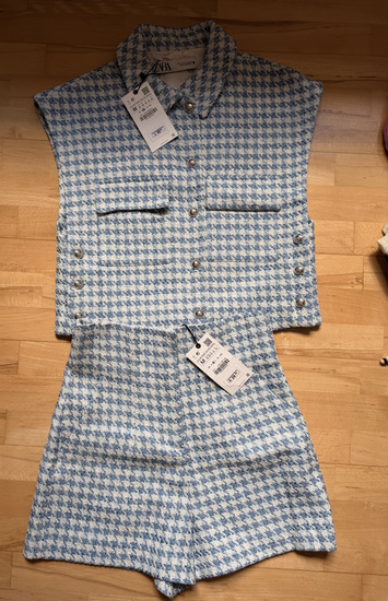 Zara komplet sorc i prsluk novo sa etiketom