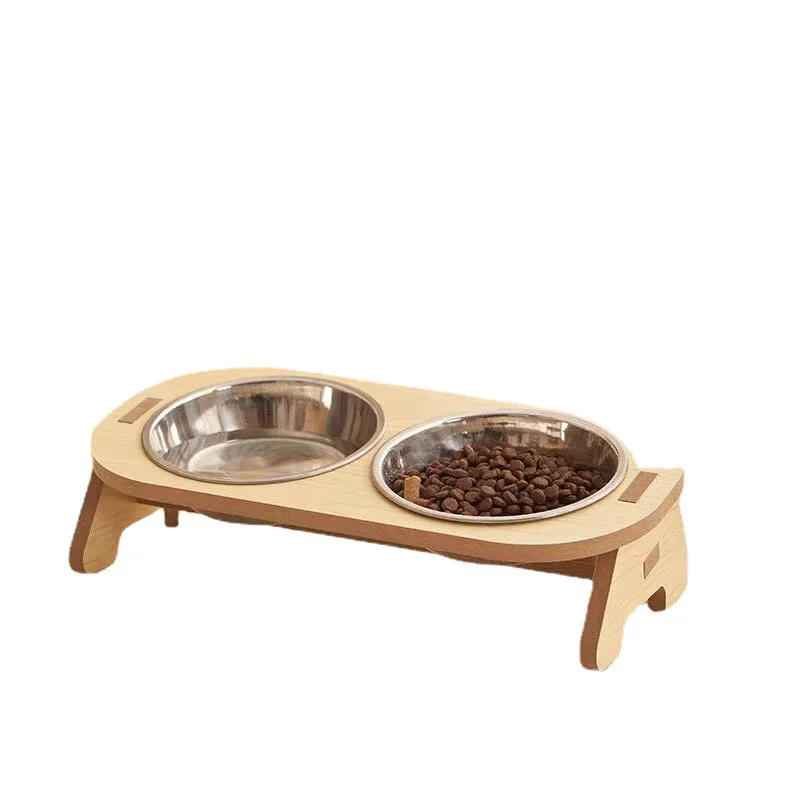 Posuda dupla drvo two bowls