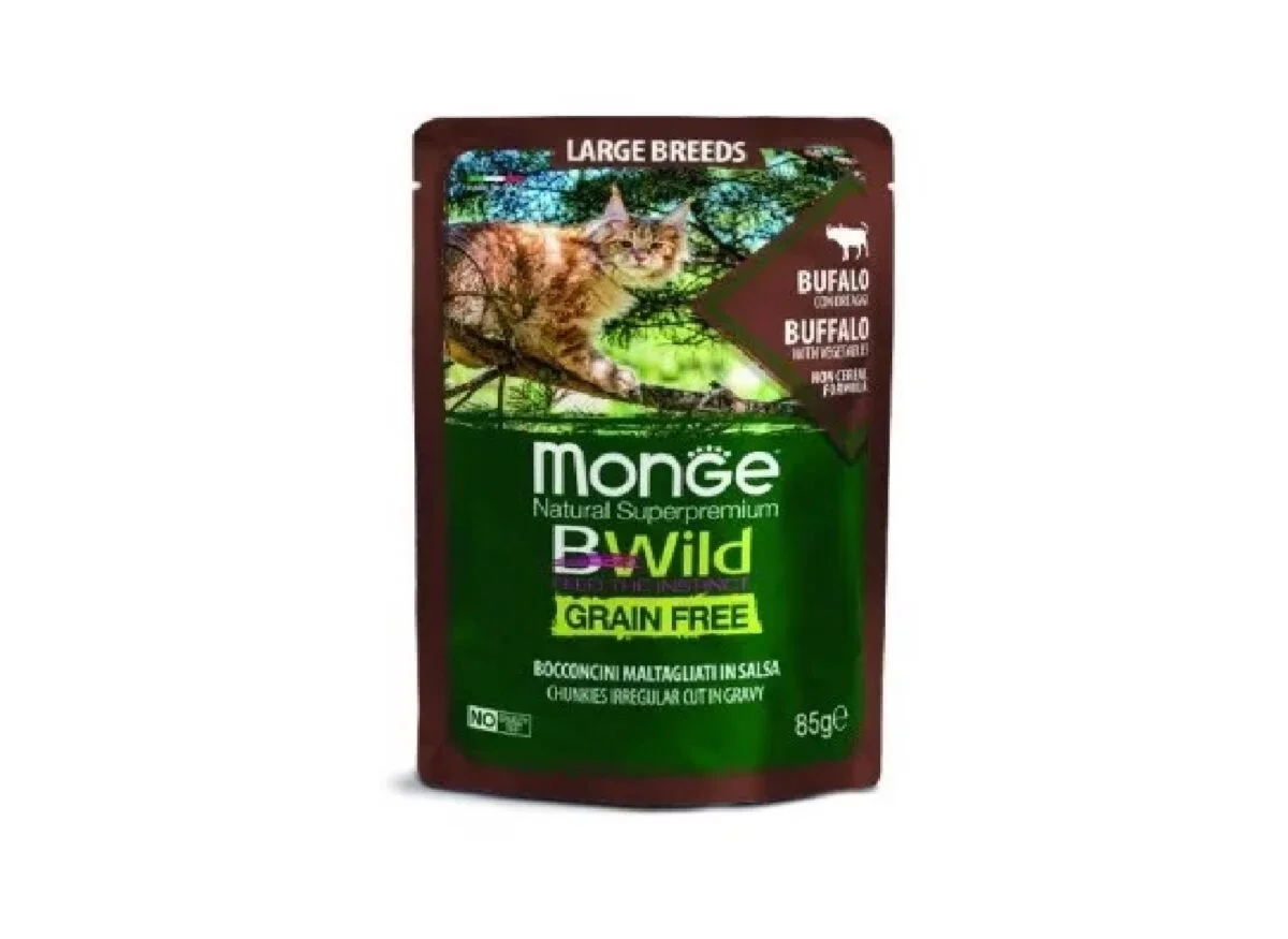 Monge Bwild Grain Free Large Breeds Cat Buffalo 85g Sos Za Mačke