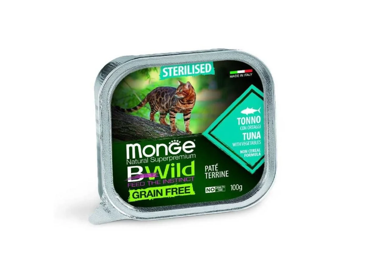 Monge BWild cat pašteta za sterilisane mačke tuna100g