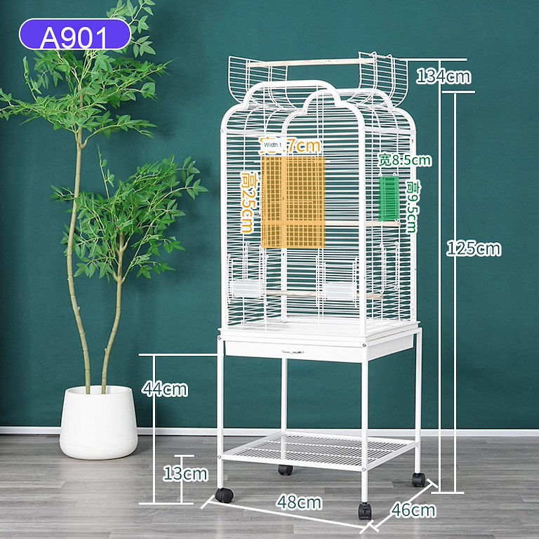 Kavez za ptice beli A901