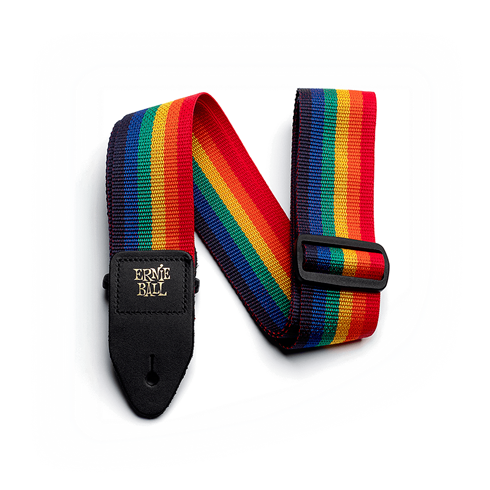 ERNIE BALL POLY STRAP RAINBOW