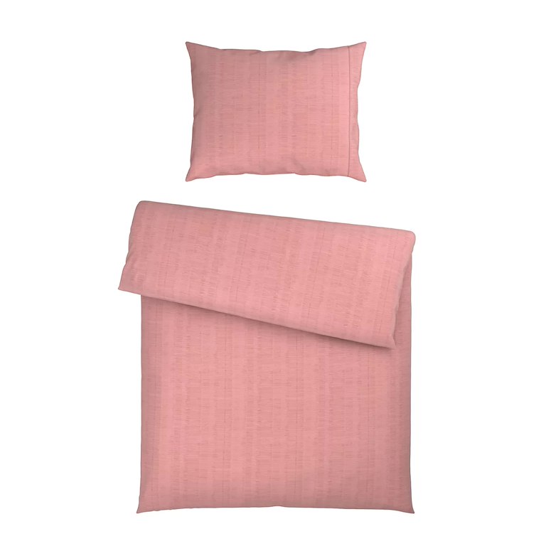 POSTELJINA Mavie 140/200 cm saten srebrna, pink