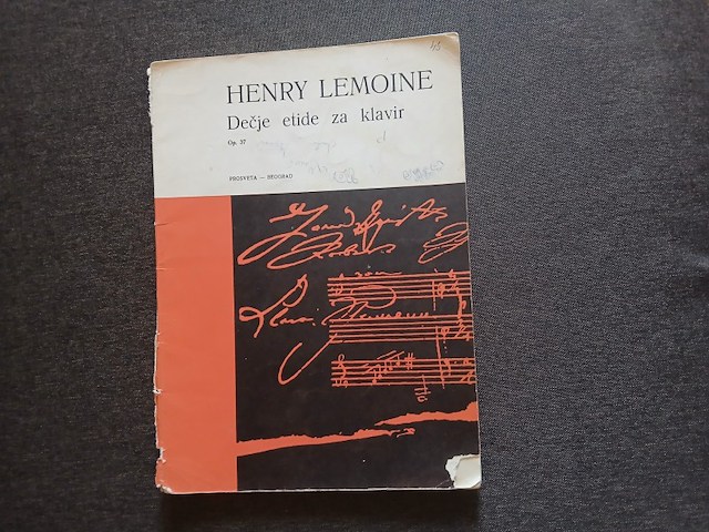 HENRY LEMOINE -Dečije etide za klavir