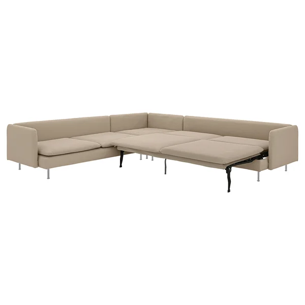 Ugaona sofa ležaj, 6-sed, Kelinge bež