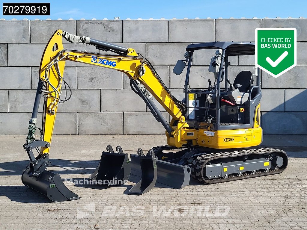 Novi XCMG XE35 E FACTORY WARRANTY - CW / 3 BUCKETS - YANMAR mini bager