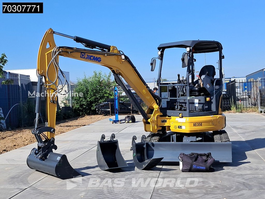 Novi XCMG XE35 E HERSTELLERGARANTIE – CW / 3 SCHAUFELN – CE mini bager