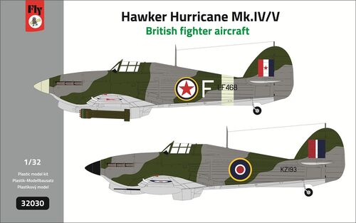 NEW! FLY 32030 Hawker Hurricane Mk.IV / Mk.V 1/32 cena: 650 Kč