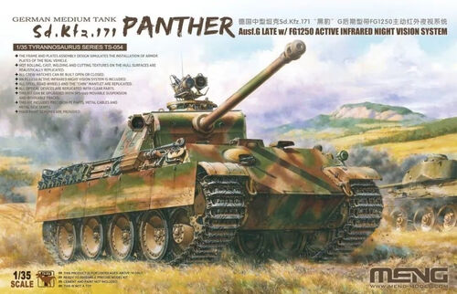 Meng Model TS054 Sd.Kfz. 171 Panther Ausf. G Late With FG1250 Active Infraded Night Vision System