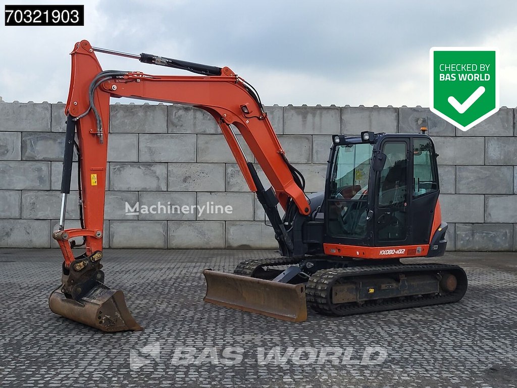 Kubota KX080 -4a2 A/C mini bager