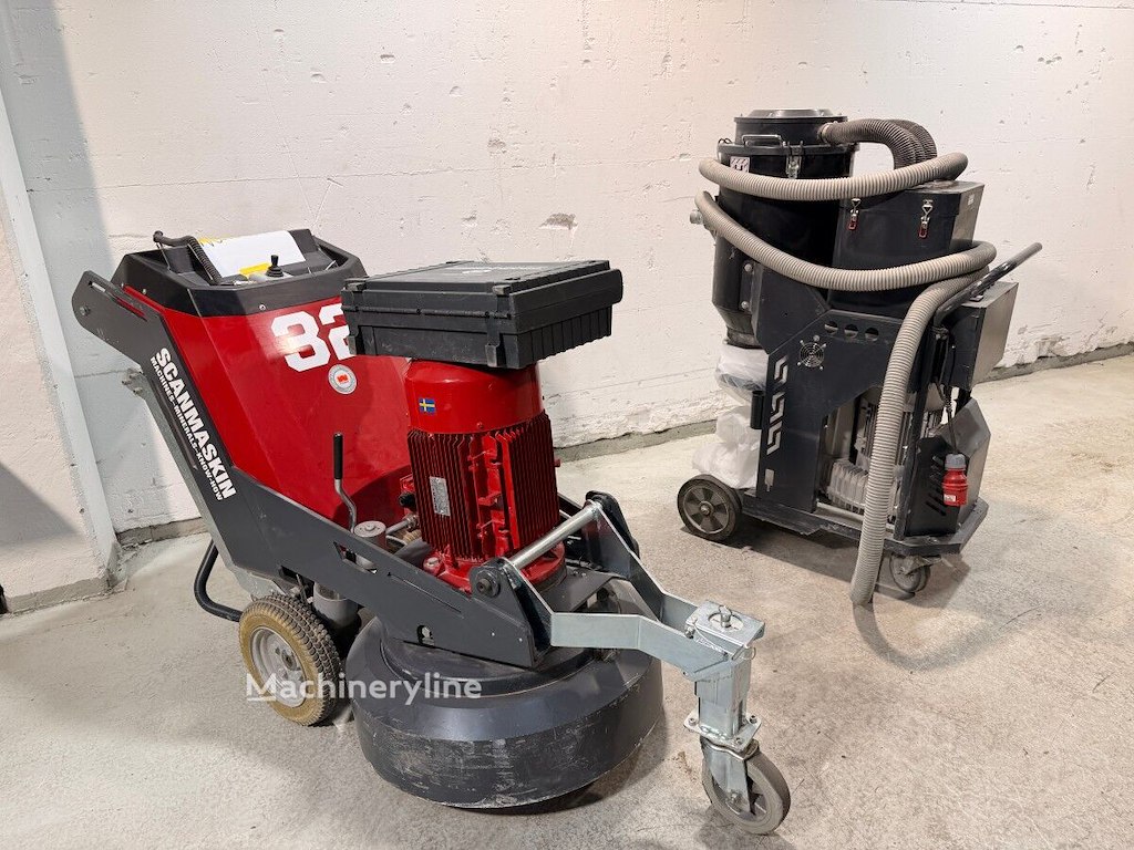 Prodaje se Scanmaskin WS32 RC betongslipemaskin med Zyklon JetPuls V8 industristøvsuge hoblericu za podove na aukciji