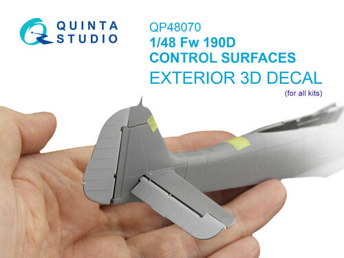 NEW! Quinta Studio QP48070 Focke-Wulf Fw-190 D - Control Surfaces (for All Kits)