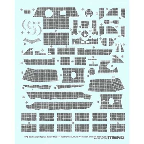 Meng Model SPS51 Meng SPS-051 Panther Ausf. A Late - Zimmerit B