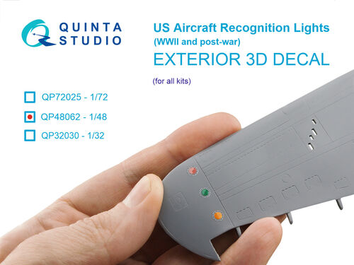 NEW! Quinta Studio QP48062 US Aircraft Recognition Lights - WWII and Post-War (for All Kits)
