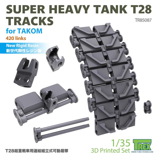 NEW! T-Rex Studio 85087 Super Heavy Tank T-28 - Tracks (for Takom Kits / 3D-Printed)