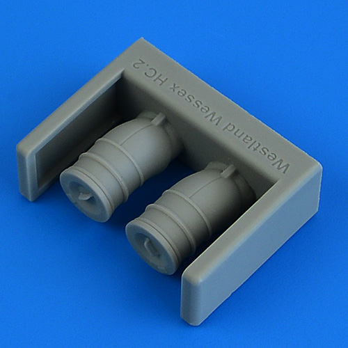 NEW! Quickboost 72743 Westland Wessex HC.2 - Exhaust with F.O.D. Covers (for Airfix Kits)