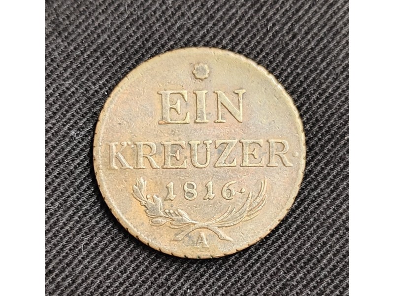 Austrijsko carstvo - 1 kreuzer 1816A XF