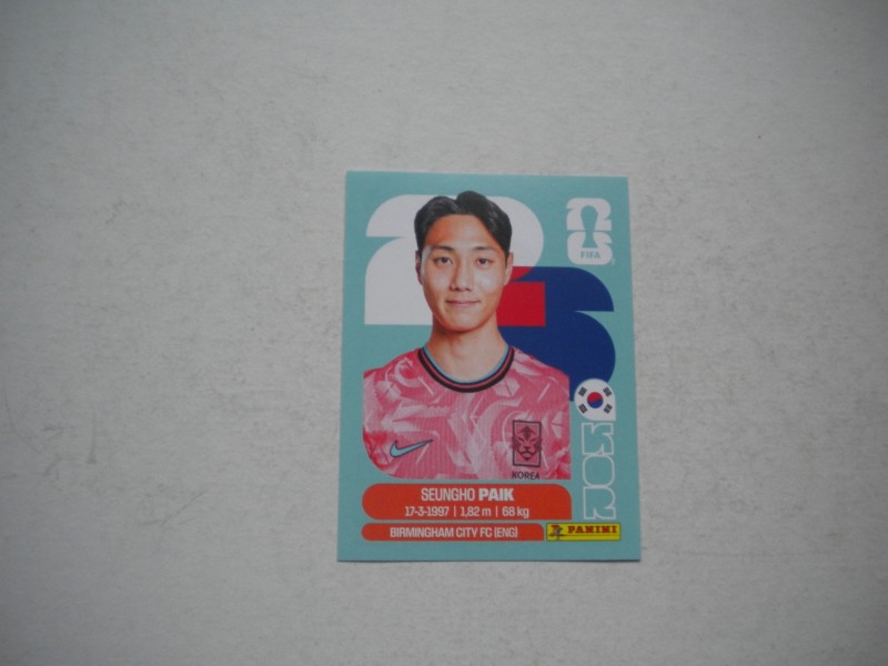 WORLD CUP 2026 - KOR 14 PAIK