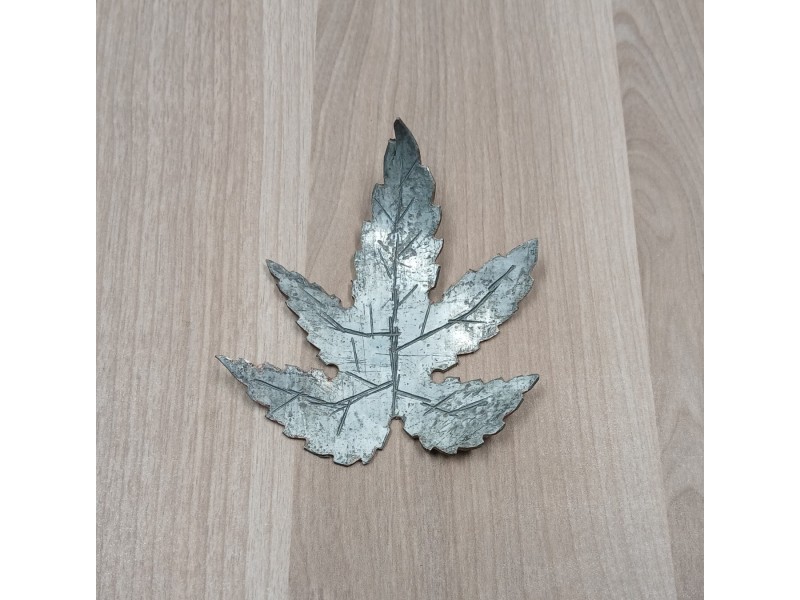 Metalni List Konoplja Rustik Dekor Ručna Izrada