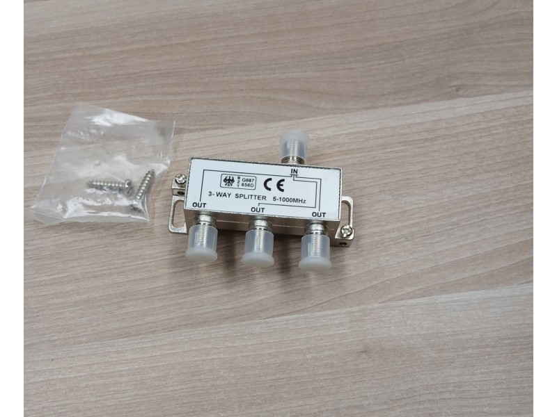3-way splitter razdelnik za TV 5-1000MHz