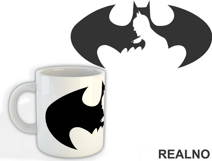 Logo And Figure - Batman - Šolja