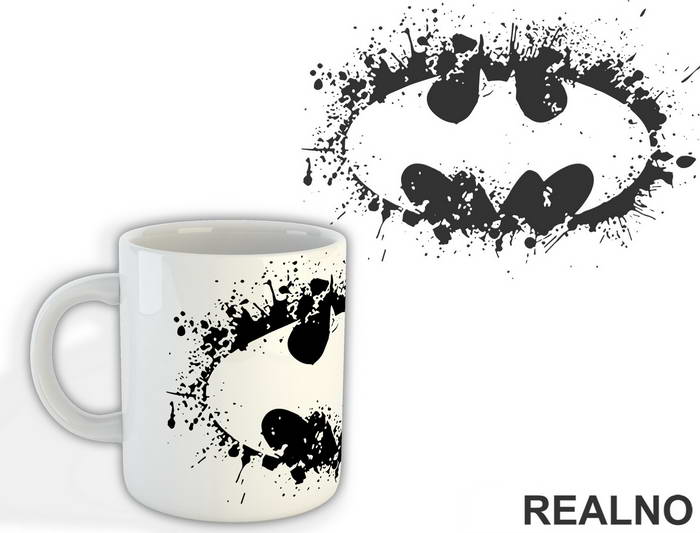 Bursting Black Logo - Batman - Šolja