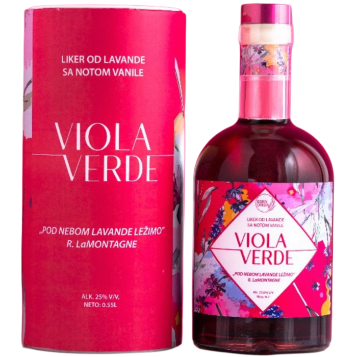 Ukrasna kutija za liker Viola Verde 0,55l