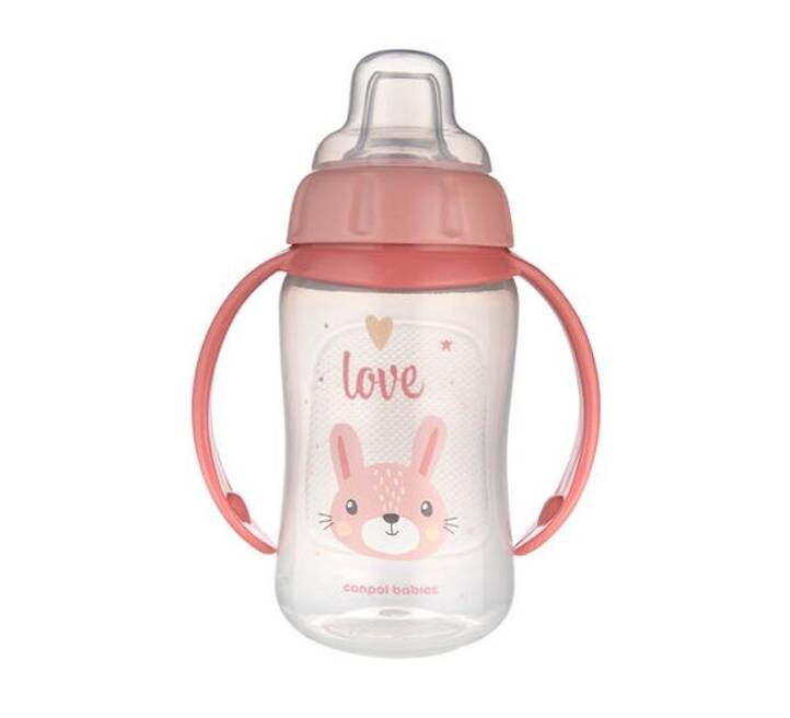 CANPOL BABIES FLAŠICA SA KLJUNOM I RUČKAMA 320 ML - ROZE 56/512_PIN2