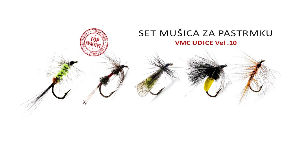 Set mušica za pastrmku pak. 10 kom. – VMC udica No.10