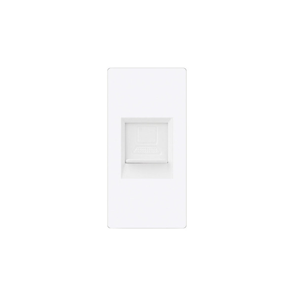 ELEMENT 1/2 COMPUTER SOCKET RG45 CAT.5E, WHITE