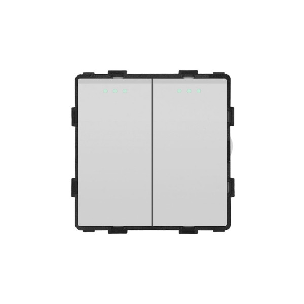 ELEMENT 2 GANG 1 WAY SWITCH, GRAY