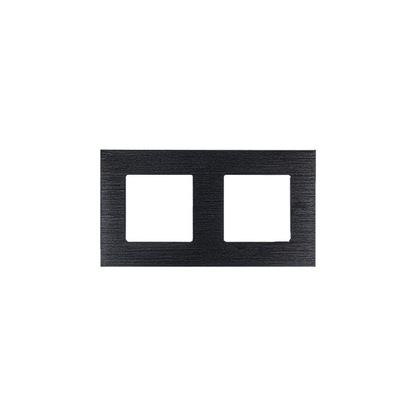 ELEMENT DOUBLE DECORATIVE ALUMINIUM PANEL, BLACK