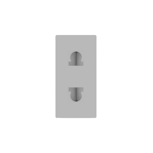 ELEMENT DOUBLE PIN SOCKET, GRAY