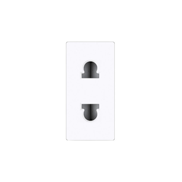 ELEMENT DOUBLE PIN SOCKET, WHITE