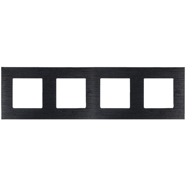 ELEMENT FOURFOLD DECORATIVE ALUMINIUM PANEL, BLACK