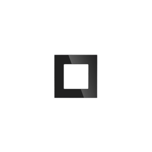 ELEMENT SINGLE DECORATIVE GLASS PANEL, BLACK