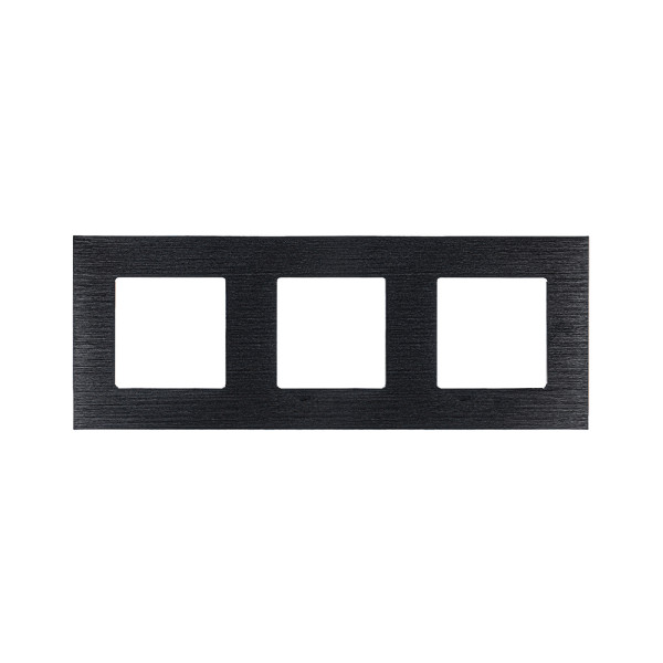 ELEMENT TRIPLE DECORATIVE ALUMINIUM PANEL, BLACK