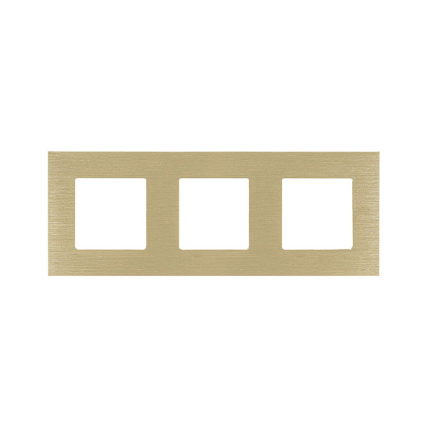ELEMENT TRIPLE DECORATIVE ALUMINIUM PANEL, GOLD