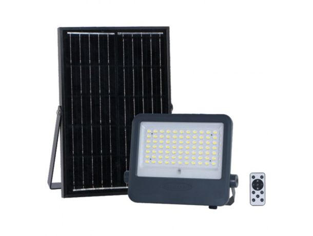 M452080-S6 200W solarni LED reflektor set 6500K IP65 ABS tamno sivi Mitea Lighting