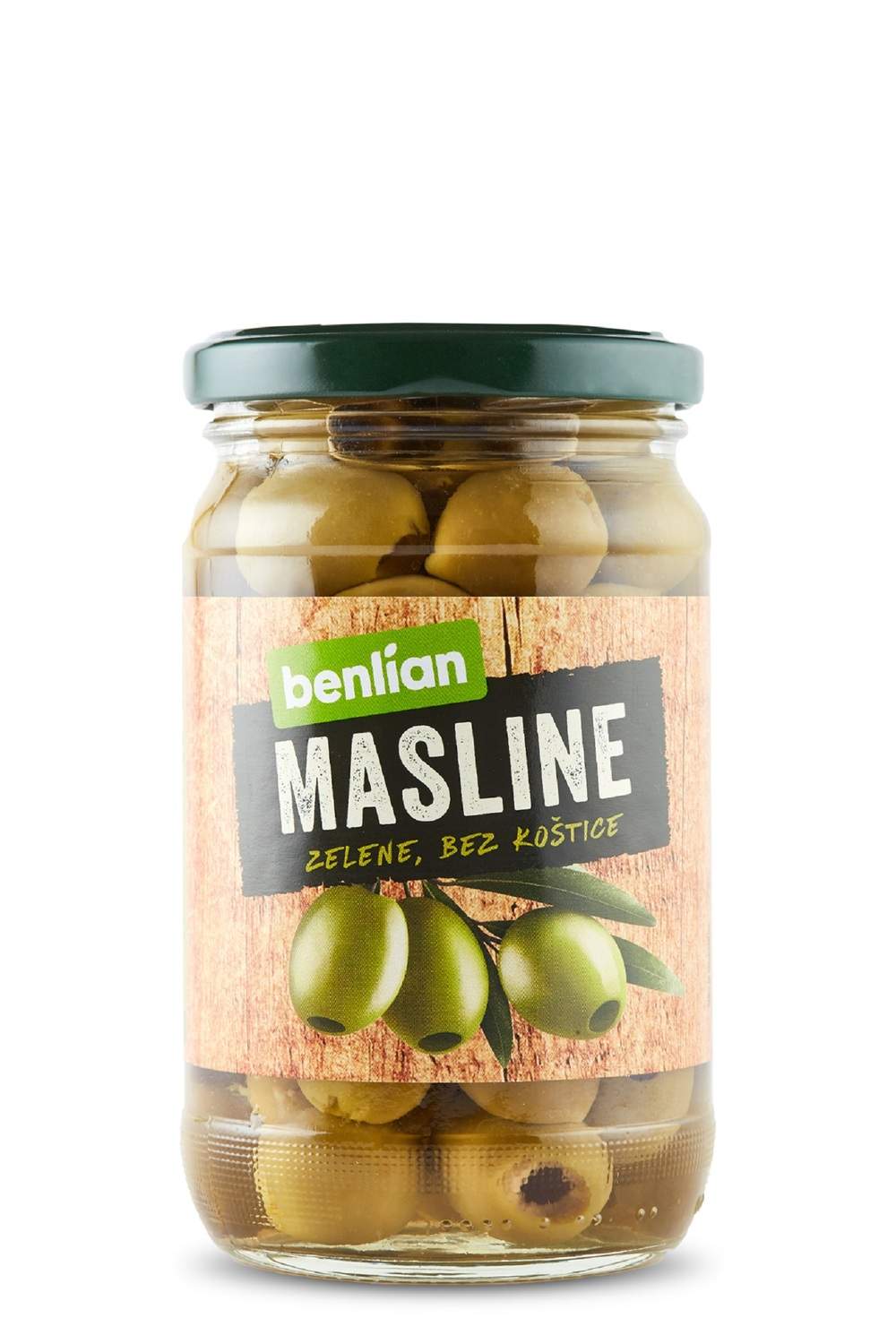 Benlian zelene masline bez kostice 340 g
