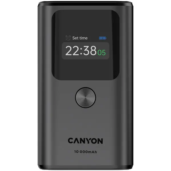 CANYON power bank OnPower 130 TFT 10000 mAh PD30W Dark Grey ( CNS-CPB130DG )