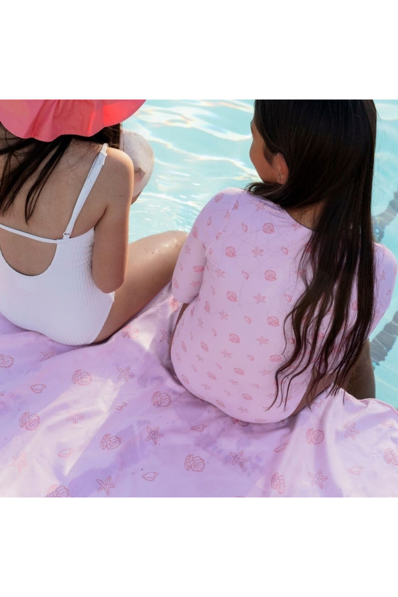Swim Essentials peškir za plažu roze, 135x65 cm
