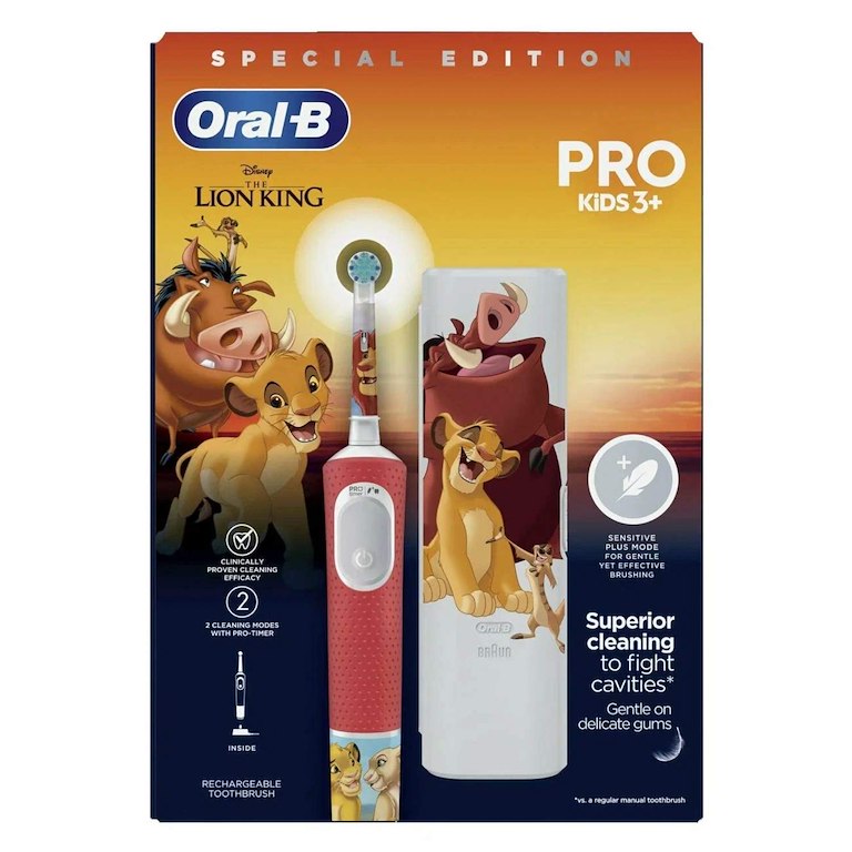 Oral b četkica el vitality pro kids lion king oral b