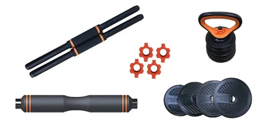 TRENAŽER-SET TEGOVA ŠIPKA+TEGOVI 30kg KOMBINOVANI