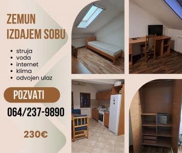 ZEMUN, SOBA ZA IZDAVANJE